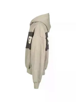 ESSENTIALS Logo-print Panelled Hoodie