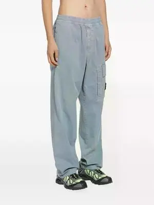 Stone Island 3100036 Stretch Organic Broken Twill Cotton Joggers With Old Effect