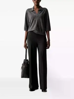 Marc O'polo Margo Pressed-crease Wide-leg Trousers