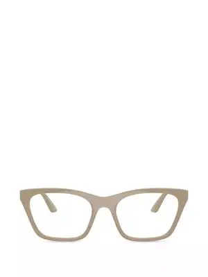 Emporio Armani Clip-on Cat-eye Frame Sunglasses - Neutrals