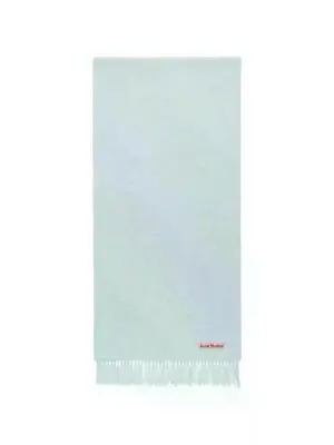 Acne Studios Fringe Wool Scarf – Narrow - Blue