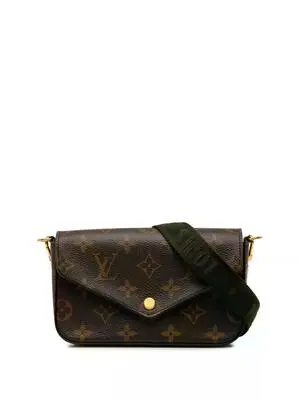 LOUIS VUITTON Monogram Canvas Felicie Strap And Go Crossbody Bag - Brown