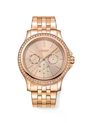 Dkny Evening Crystal-embelished 40mm Watch - Gold