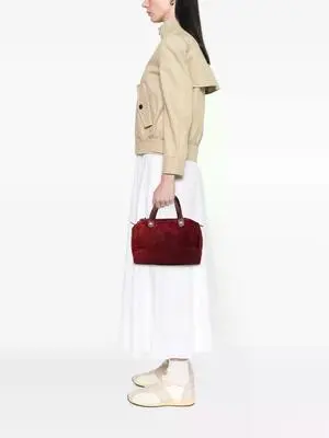 Loewe Suede Boston Bag