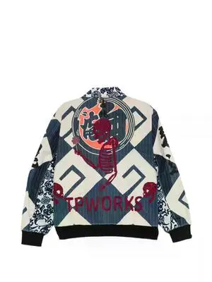 TP WORKS All-over Graphic Print Shirt Jacket