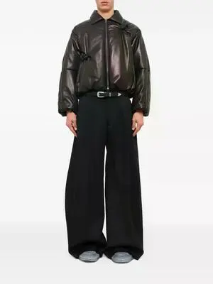 DOUBLET Inflated Balloon Leather Jacket - Black