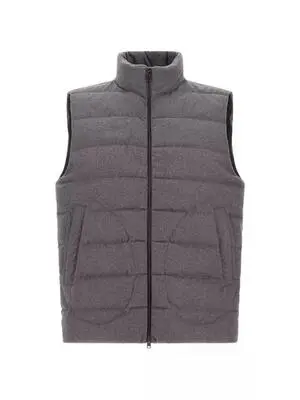 Herno Lo Smanicato Quilted Gilet - Grey