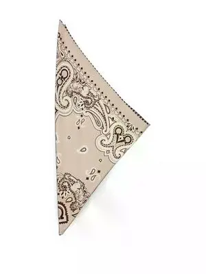 FERRAGAMO Arabesque-print Triangle Scarf