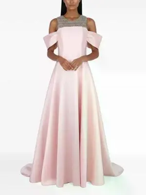 LOODYANA Embellished Off-shoulder Maxi Dress
