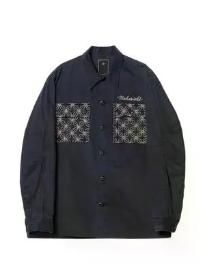 MAHARISHI Sashiko Embroidered Ripstop Shirt - Blue