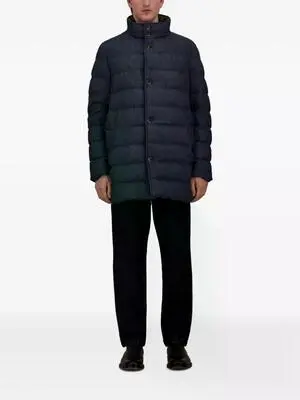 Herno Quilted Wool-blend Carcoat