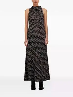 Herno Hook-print Maxi Dress