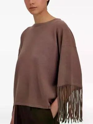 Herno Fringe-trim Stocking-stitch Sweater