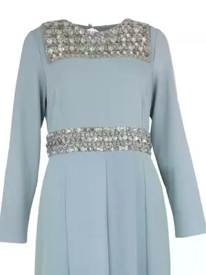 LOODYANA Embellished Long Sleeve Maxi Dress