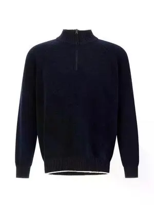 Herno Bouclé Half-zip Sweater