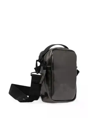 Rains Glossy Finish Logo-embossed Shoulder Bag