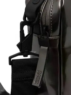 Rains Glossy Finish Logo-embossed Shoulder Bag