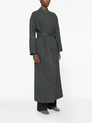 CORTANA Noon Belted Shawl-collar Oversized Coat
