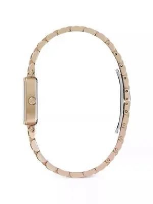 Guess Gc Rectangular Case 21mm Rose Gold-tone Watch