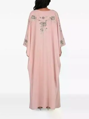 LOODYANA Embroidered Long-sleeve Maxi Dress
