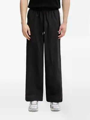 PUMA T7 Logo-print Side-stripe Track Pants - Black