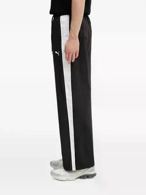 PUMA T7 Logo-print Side-stripe Track Pants