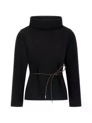 Herno Belted High-neck Hoodie