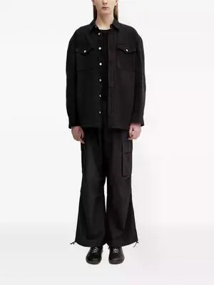 PUMA Logo-embroidered Wide-leg Cargo Pants