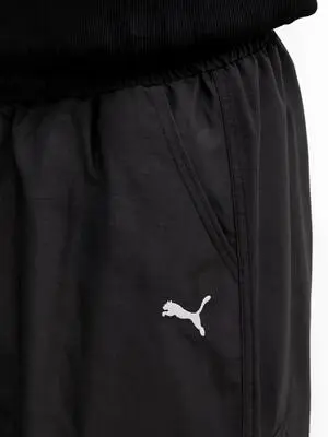 PUMA Logo-embroidered Wide-leg Cargo Pants