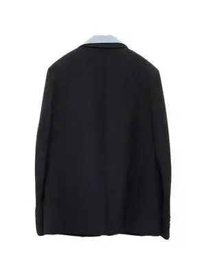 Balenciaga Hybrid Shirt Jacket In Dark Navy