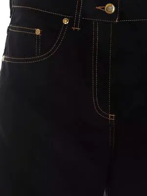 Versace Logo-patch Topstitched Jeans