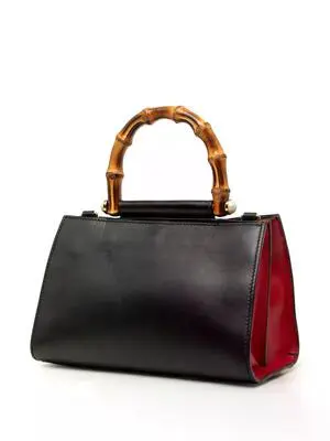 Gucci Nappa Bamboo Web Nymphaea Top Handle Satchel