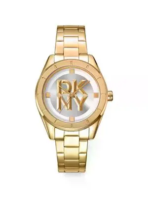 Dkny Round-face 34mm Watch - Silver