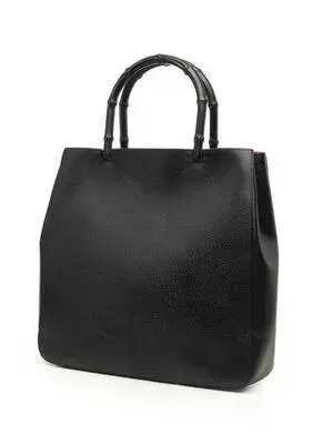 Gucci Pigskin Bamboo Tote Bag