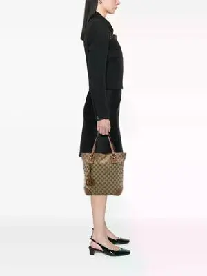 Gucci Gg Canvas Gg Charm Tote Bag