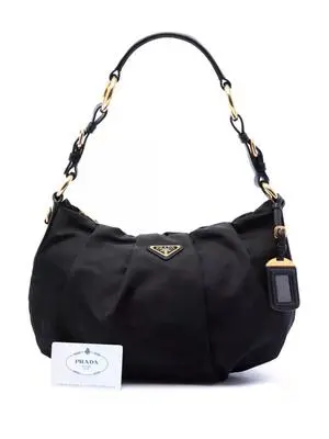 Prada 2013-2026 Tessuto Pleated Hobo Bag