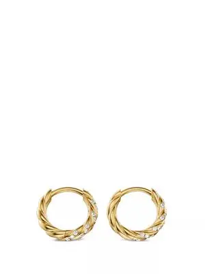 David Yurman Diamond Pavé Hoop Earrings