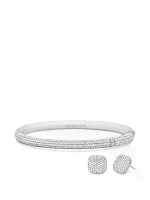 Michael Kors Pavé-set Crystal Bracelet Set - Silver
