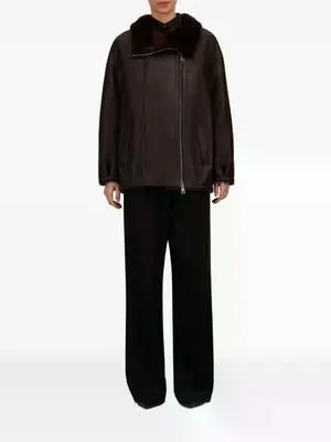 Herno Shearling-lined Leather Jacket