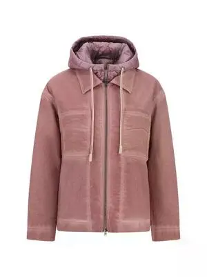 Herno Ultralight Padded Detail Hooded Denim Jacket