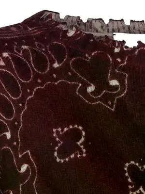 KUJTEN Paisley Print Cashmere Sweater