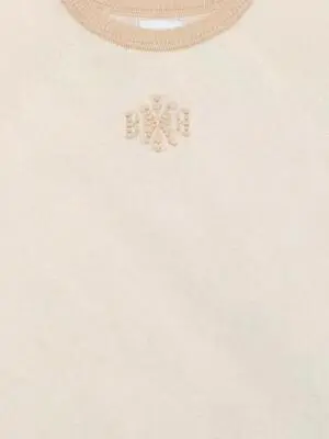 BARRIE Logo-embroidered Cashmere T-shirt
