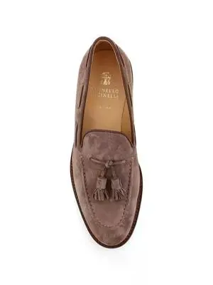 Brunello Cucinelli Suede Tassel Loafers