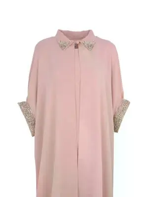 LOODYANA Embroidered Cape-style Maxi Dress