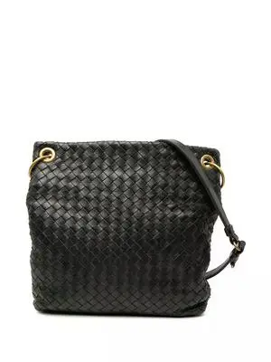 Bottega Veneta 2007 Nappa Intrecciato Crossbody Bag - Black