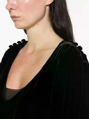 THE ROW Esteban Velvet Blouse