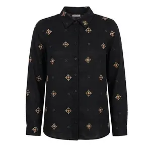 TRAFFIC PEOPLE Gold Embroidered Shirt