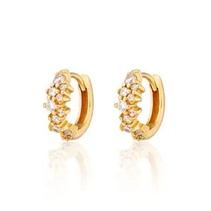 SCREAM PRETTY Stardust Huggie Hoop Earrings - Gold