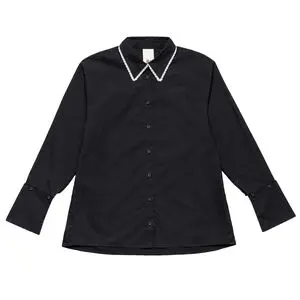 ALAS Name Silk-cotton Shirt With Lace Trim