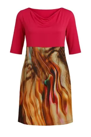 Conquista 3/4 Sleeve Day Dresses